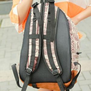 Creative Newspapers And World Map Canvas Backpack on Luulla