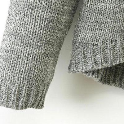 Irregular Cut Knit Cardigan Sweater on Luulla
