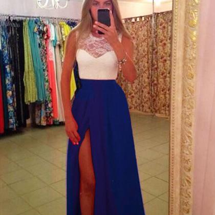 Sexy Lace Tall Waist Slit Dress on Luulla