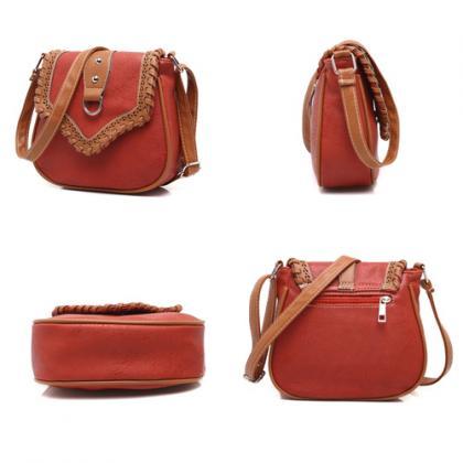 Mixed Color Shoulder Bag Ladies Saddle Messenger Bag on Luulla