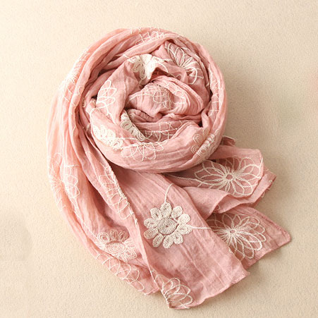 Fashion Lace Embroidery Scarf on Luulla