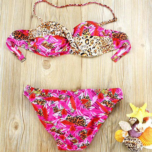 Floral Print Bikini Swimsuit on Luulla