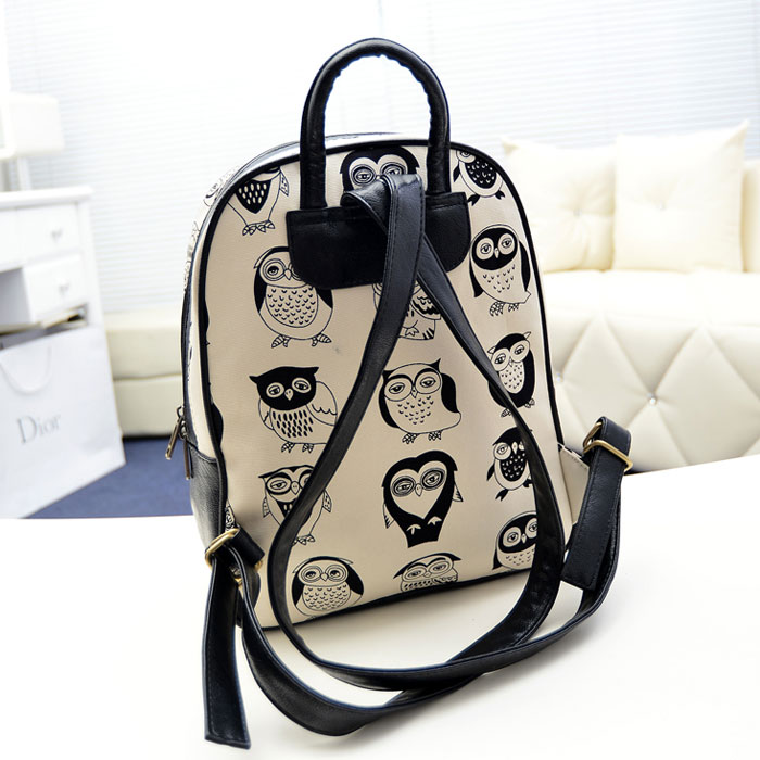 Leisure Fresh Owl Cartoon School Backpack on Luulla