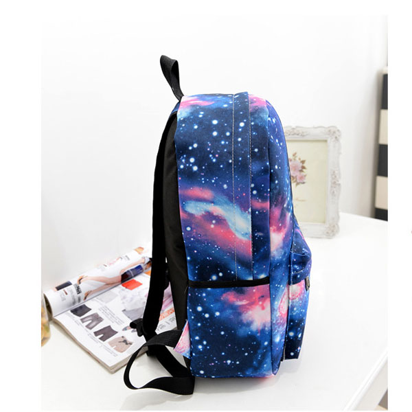 Creative Galactic Glaxy Canvas Backpack on Luulla