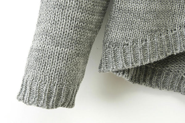 Irregular Cut Knit Cardigan Sweater on Luulla